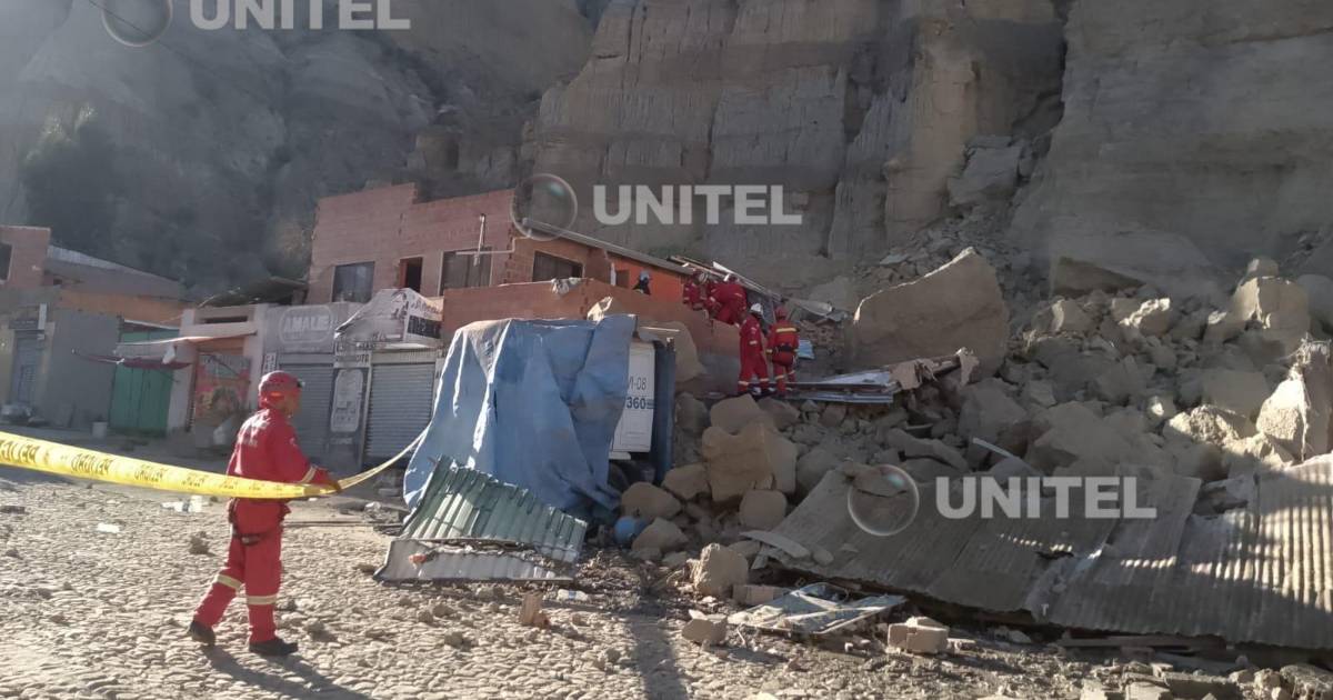 La Paz: Los predios afectados por el “desmoronamiento” de 40 toneladas ...
