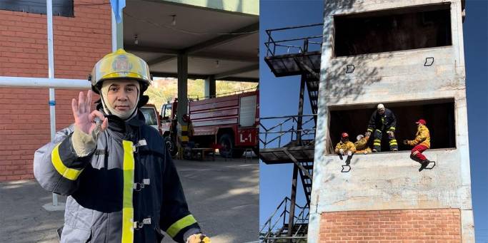Video: Esto fue lo que vivió Ronald Arnez al experimentar ser bombero